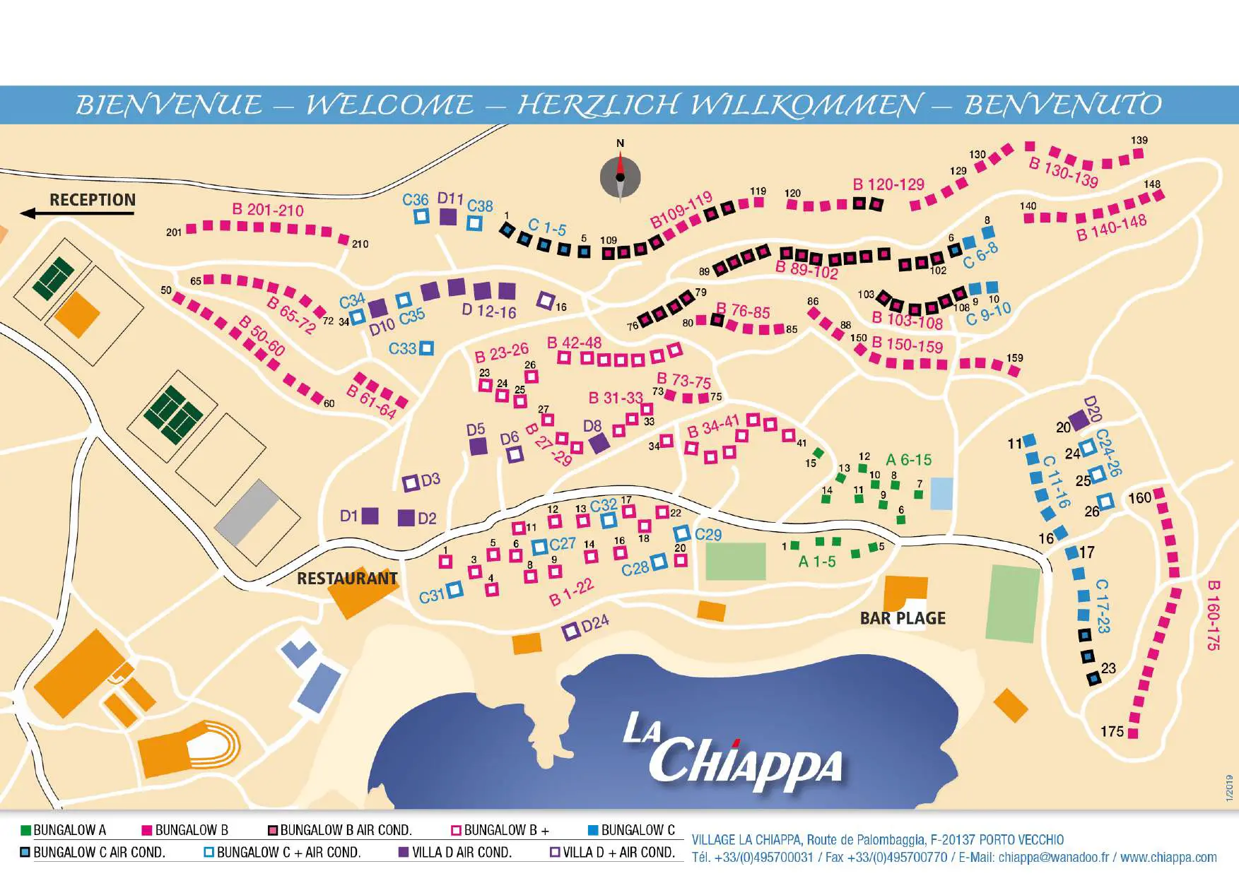 Hébergements – Village naturiste La Chiappa, Corse